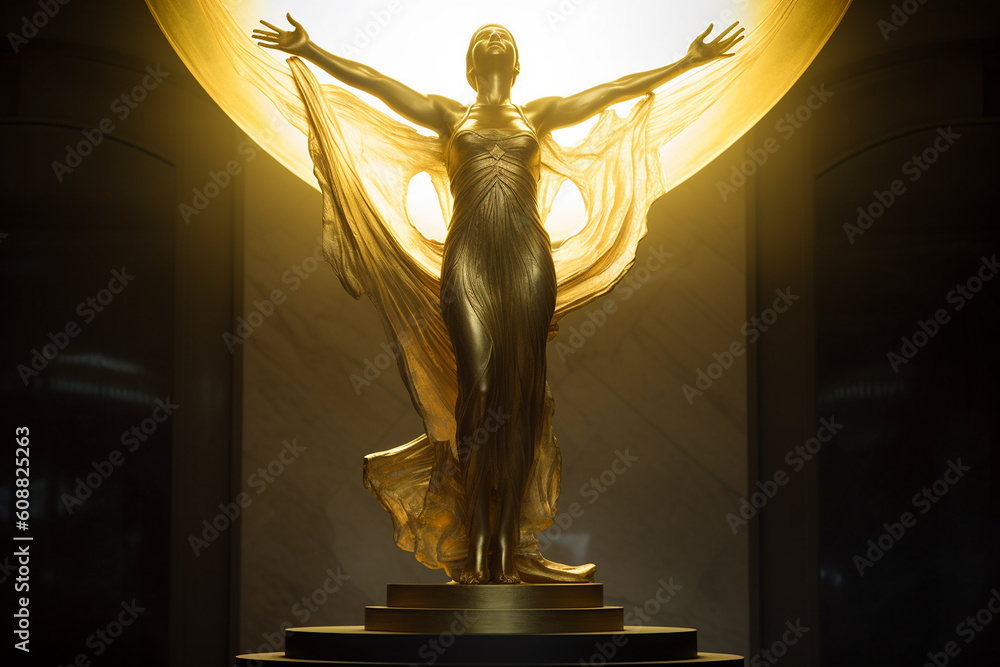 A hyper-realistic sculpture of a phoenix rising from the ashes its ...