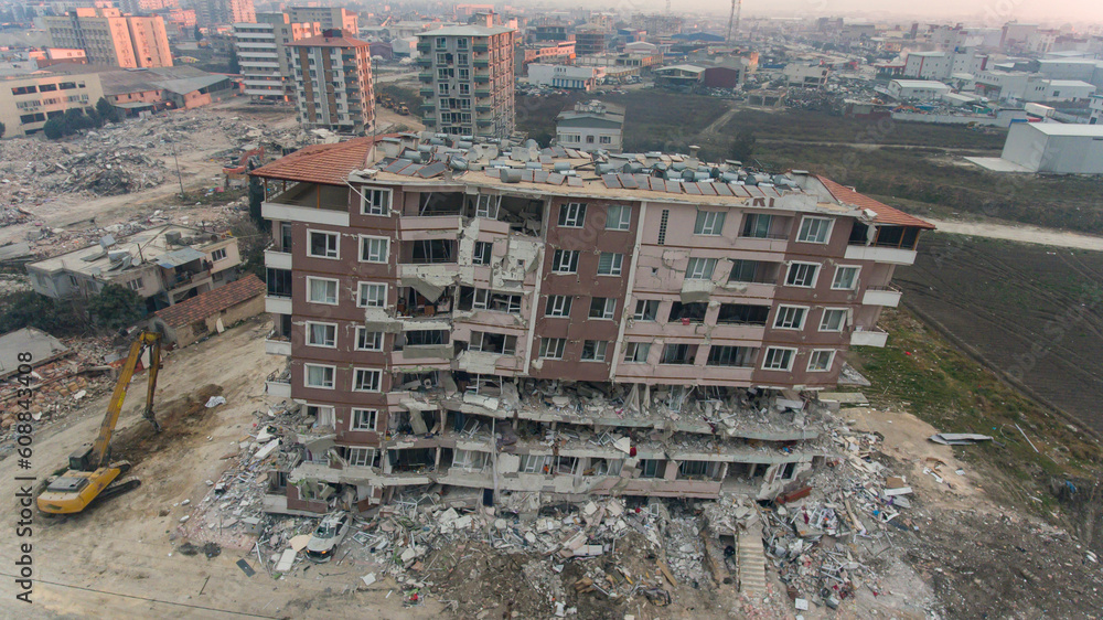 Antakya Hatay Turkiye 02 07 2023 earthquake fault line, fault line ...