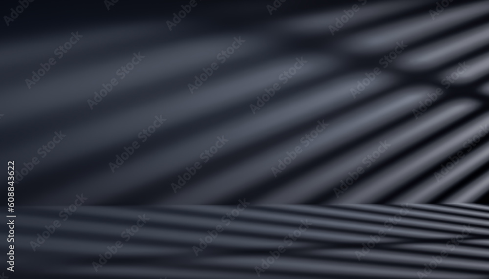 Abstract gradient deep night blue studio background for product ...