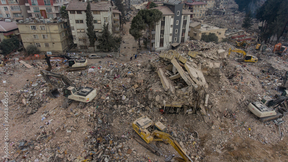 Antakya Hatay Turkiye 02 07 2023 earthquake fault line, fault line ...