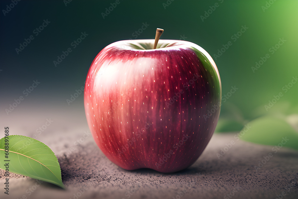 apple, digital illustration, 8k, octane render, nature background, very ...