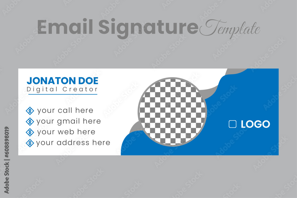 Corporate Email Signature Modern and minimalist email signature or ...
