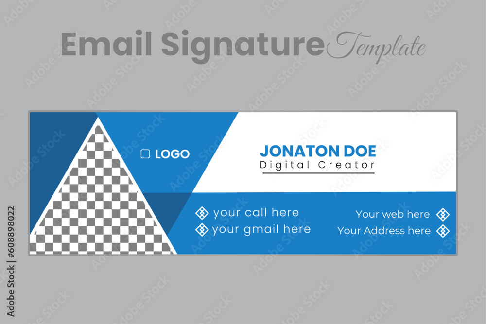 Corporate Email Signature Modern and minimalist email signature or ...