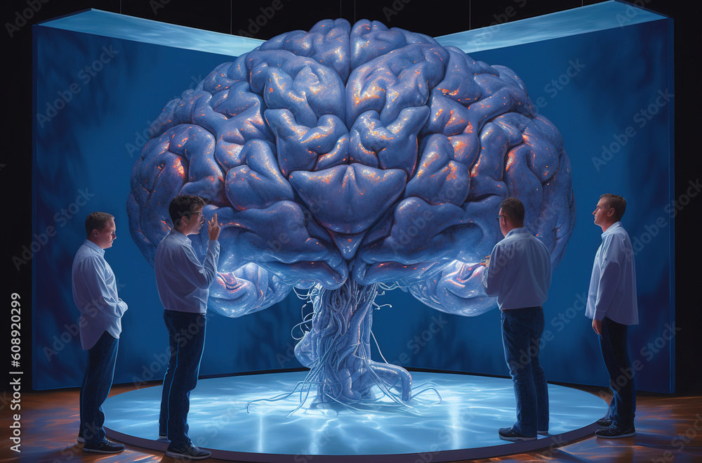 science data analysis researching about human brain with x ray ...