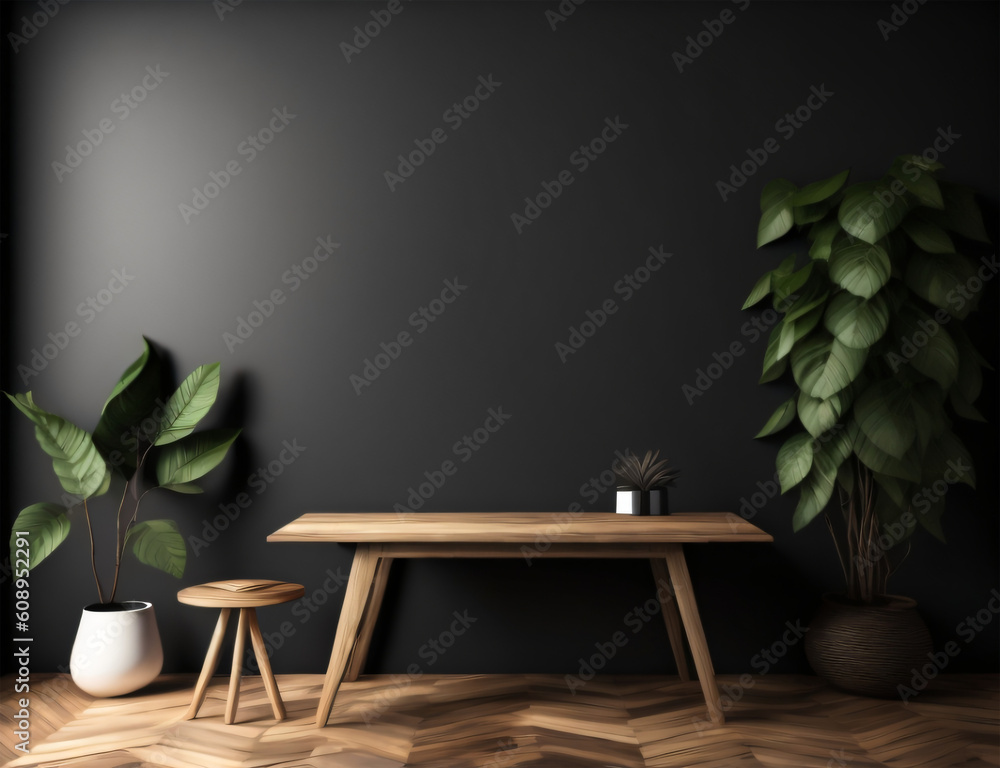 wood table beautiful wall background with sunlight, panoramic banner ...