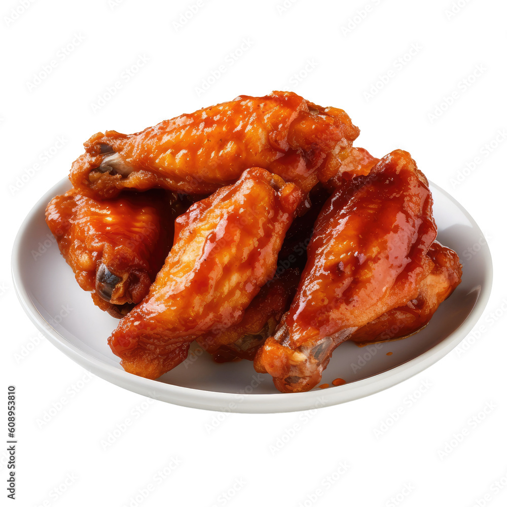 Chicken wings on transparent background, png Stock Illustration | Adobe ...