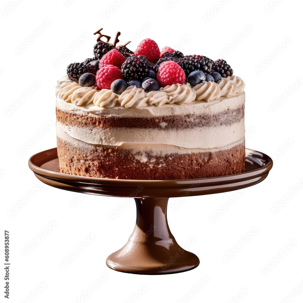 cake on transparent background, png Stock Illustration | Adobe Stock