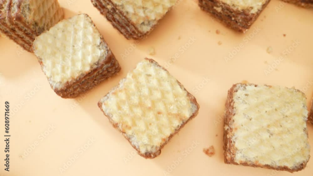 Chocolate wafer squares strewn across the floor, their exquisite ...