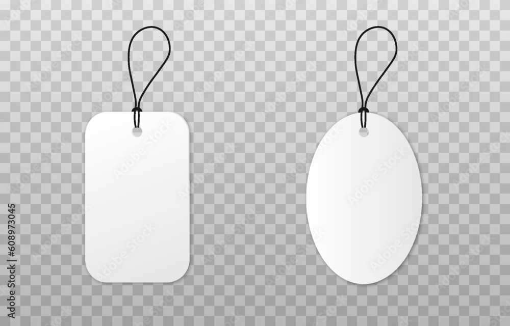 Vector empty price tags. White price tags png. Template of price tags ...