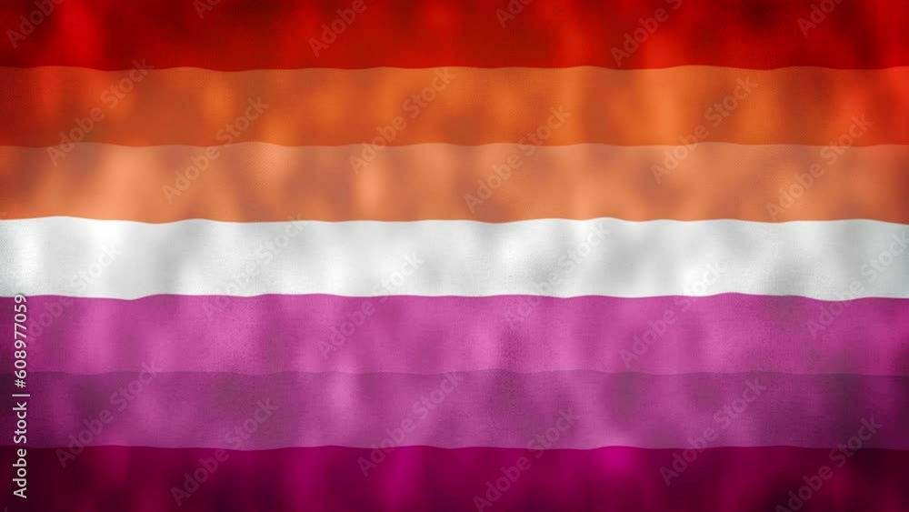 Lesbian Flagnew Lesbian Love Pride Flag Rainbow Video Waving In Wind New Lesbian Flag