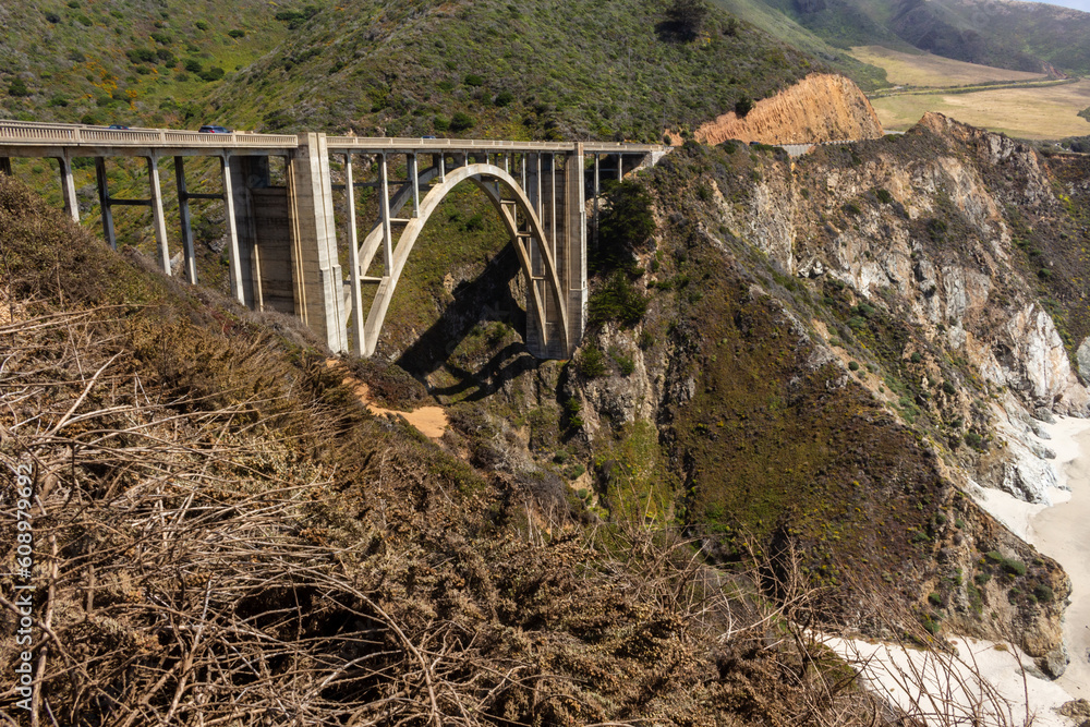 Bixby Creek Bridge, also known as Bixby Canyon Bridge, is on the Big ...