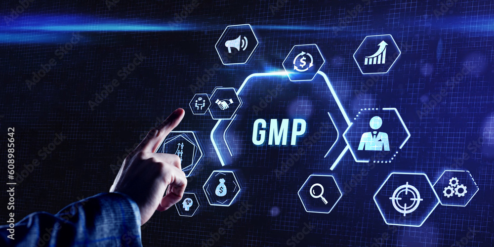 Internet, business, Technology and network concept. Good manufacturing ...