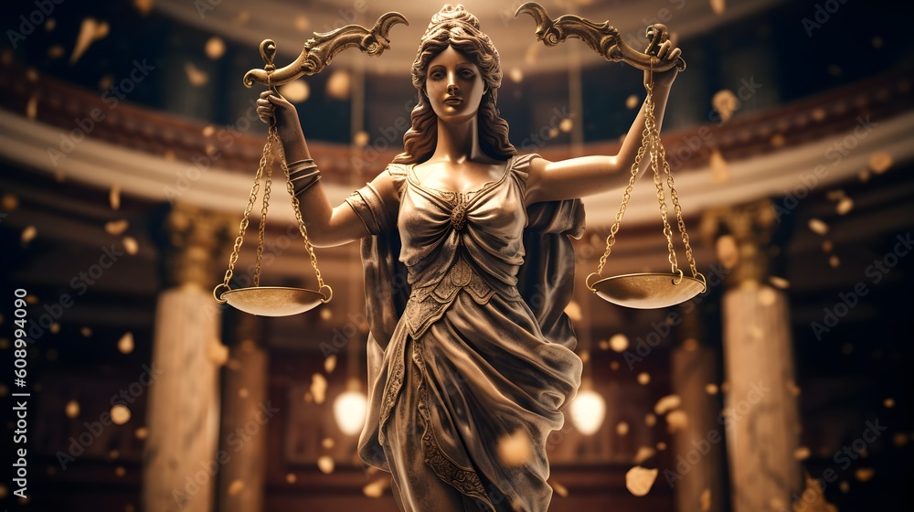 Broken Scales of Justice: Symbol of Legal System Failure Stock Illustration | Adobe Stock