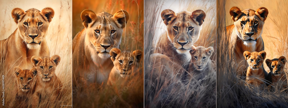 Experience the beauty of nature with a lioness and her cubs, See what a ...