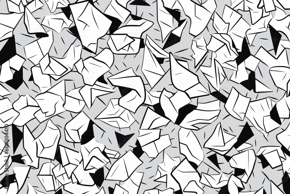 Doodle inspired Torn paper pattern pattern, cartoon sticker, sketch ...