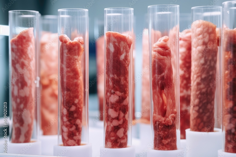 Lab-grown meat. Cultivated meat is grown from animal cells. Meat in ...