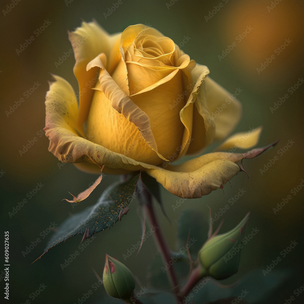 Field Of Yellow Roses