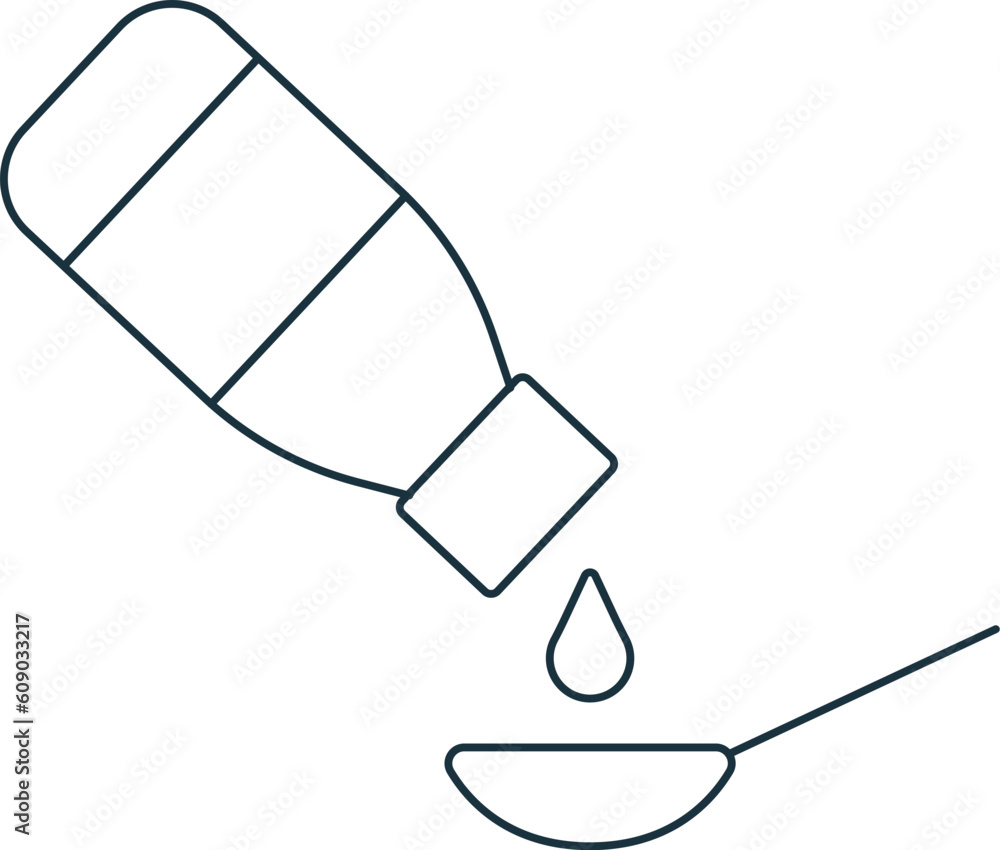 Syrup icon. Monochrome simple sign from pharmacy collection. Syrup icon ...