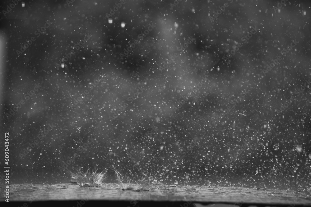 rain was falling on the roadway due to precipitation that was forming ...