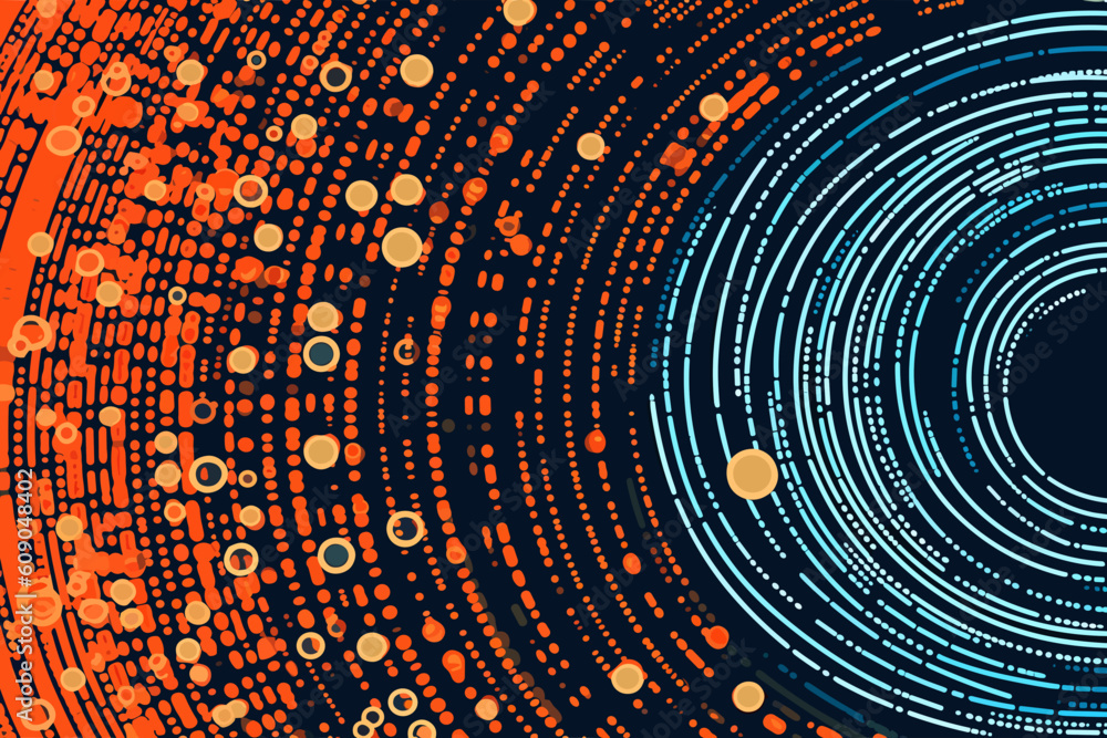 Doodle inspired Binary code backgrounds pattern pattern, cartoon ...