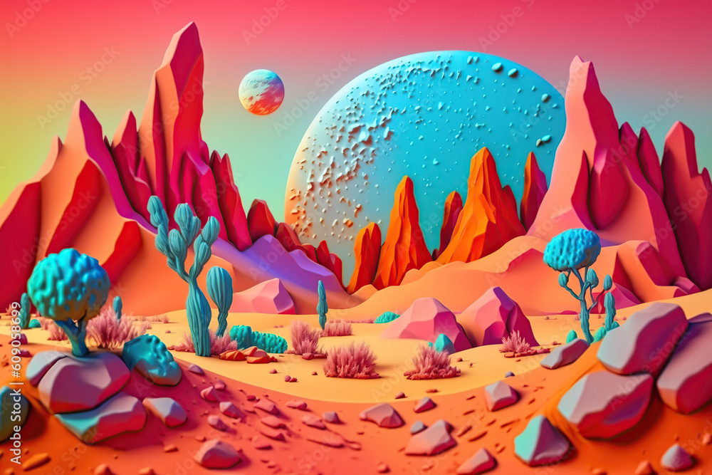 Toy planets from the solar system constructed by a child out of ...