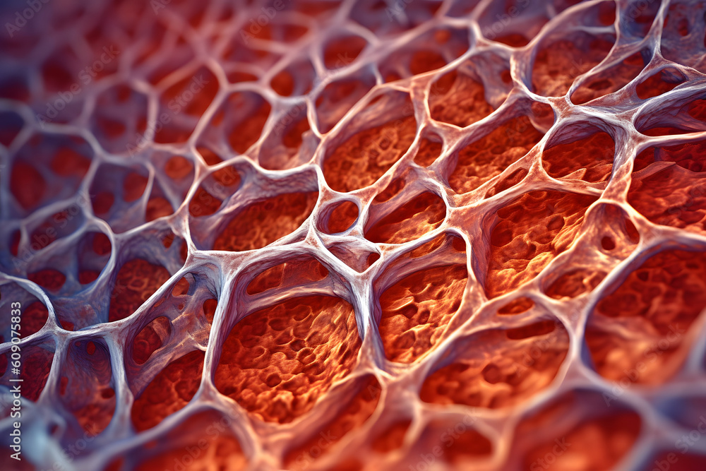 Macro close up skin structure layer of skin cell. Stock Illustration ...