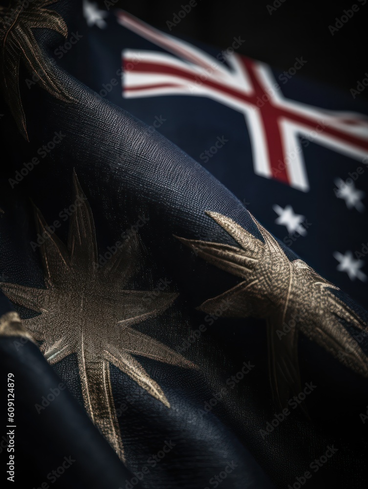 Australian flag with space HD 8K wallpaper Stock Photography Photo ...