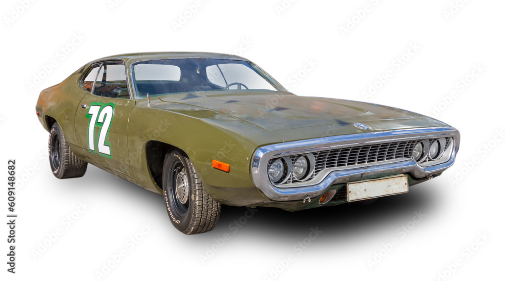 Classic american muscle car Plymouth Road Runner second generation 1971 ...