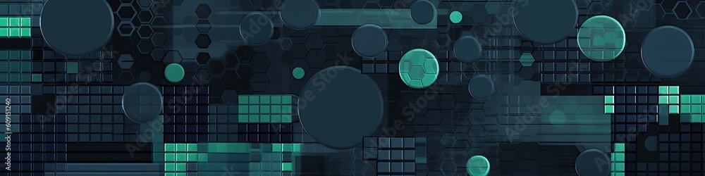 cybersecurity background pattern in banner form Stock Illustration ...