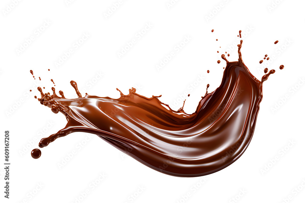 Chocolate Cream Splash on transparent background PNG Stock Illustration ...