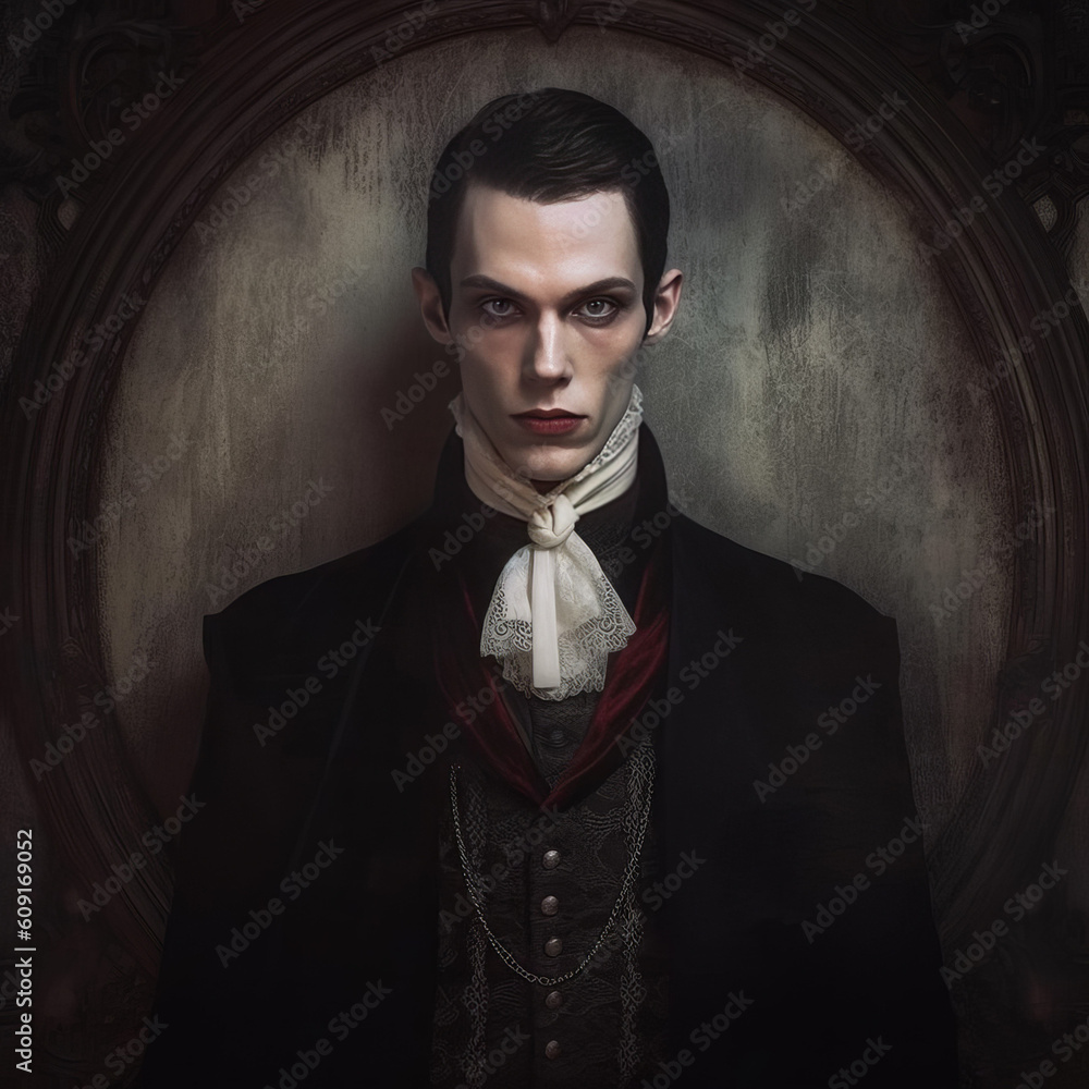 Gaunt Gentleman in Old-Fashioned Suit Dark Victorian Gothic Aesthetic ...
