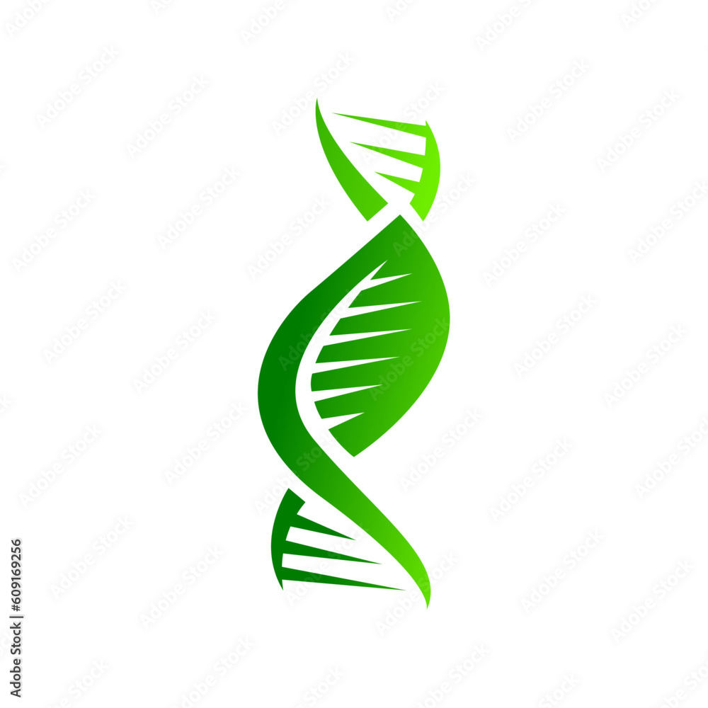 Vector leaves with DNA logo design template illustration Stock Vector ...