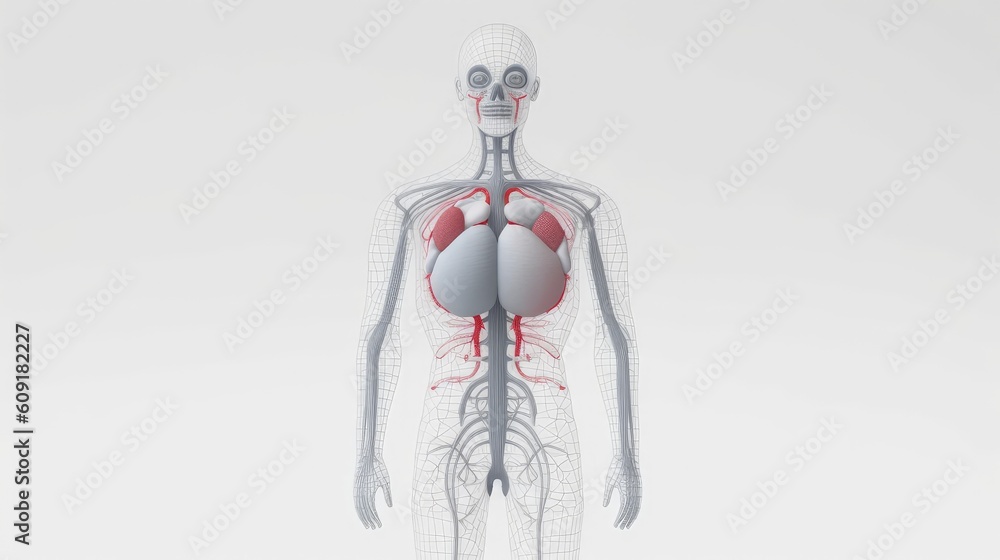 Vector lungs, alveoli. Human Respiratory System. Anatomy of a full ...