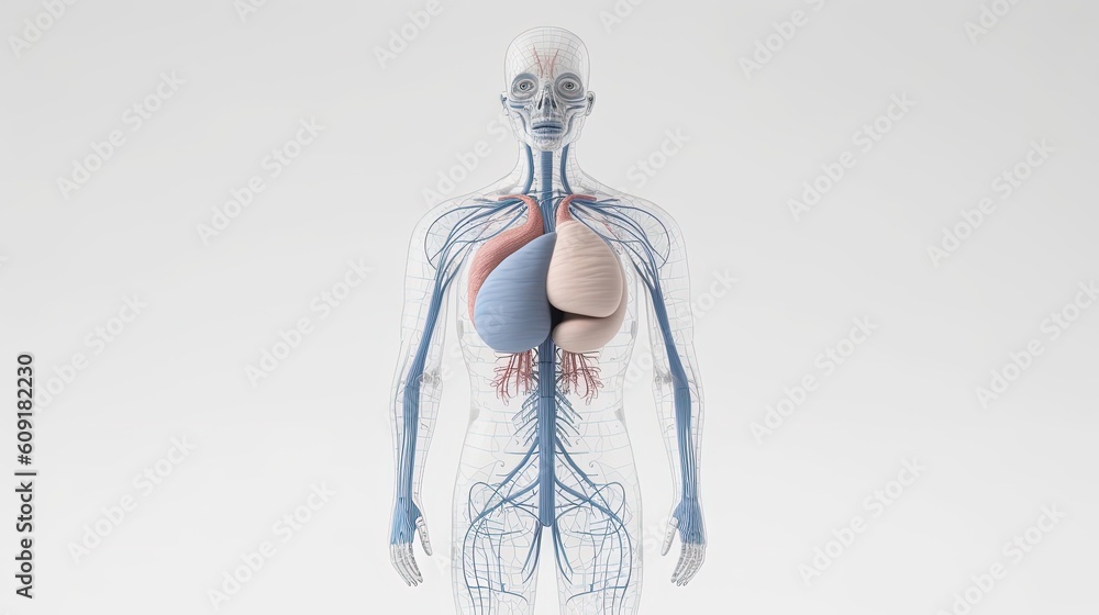 Vector lungs, alveoli. Human Respiratory System. Anatomy of a full ...