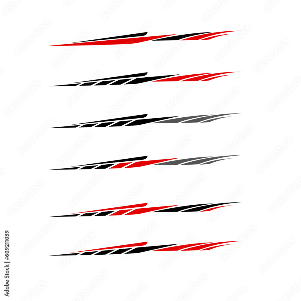 car body wrapping sticker design vector. car branding sticker Stock ...