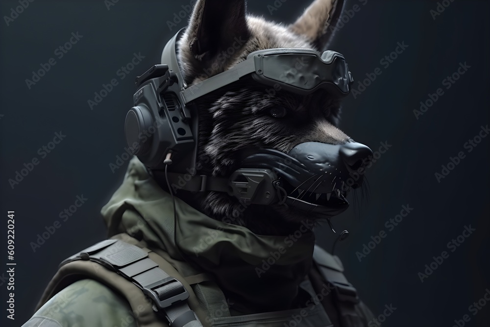 animals as soldiers of modern special forces . made with Generative AI ...
