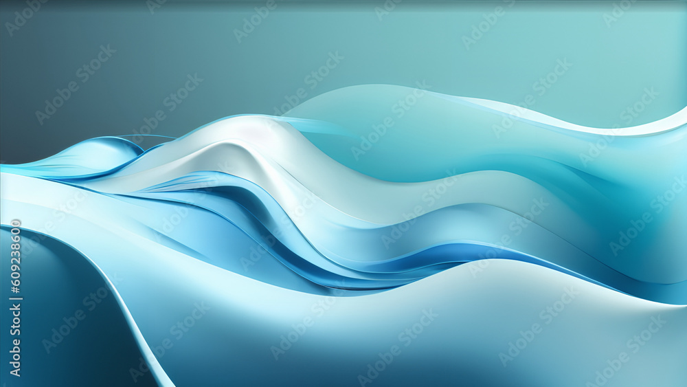 Abstract blue wave background, elegant subtle wallpaper Stock ...