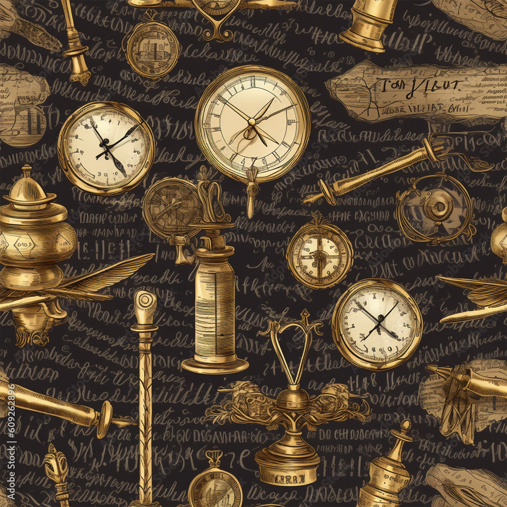 Seamless Wizard-Themed Digital Paper, Ideal for Junk Journals, Magical ...