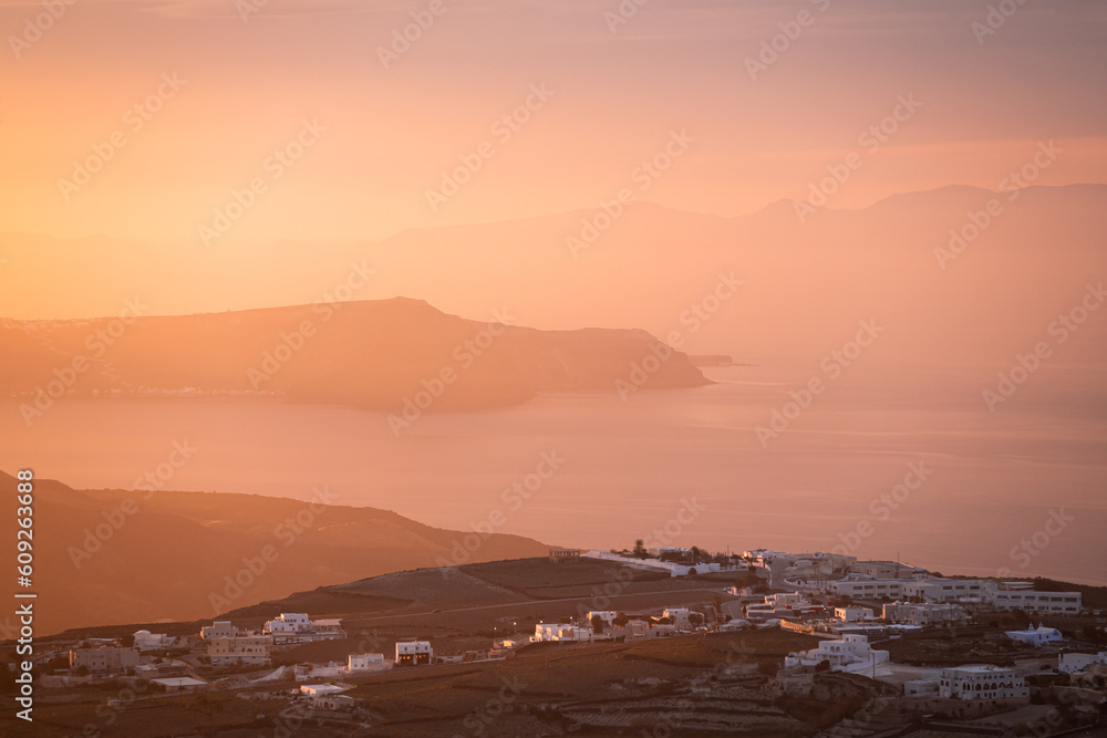 Greece Pink Sunset