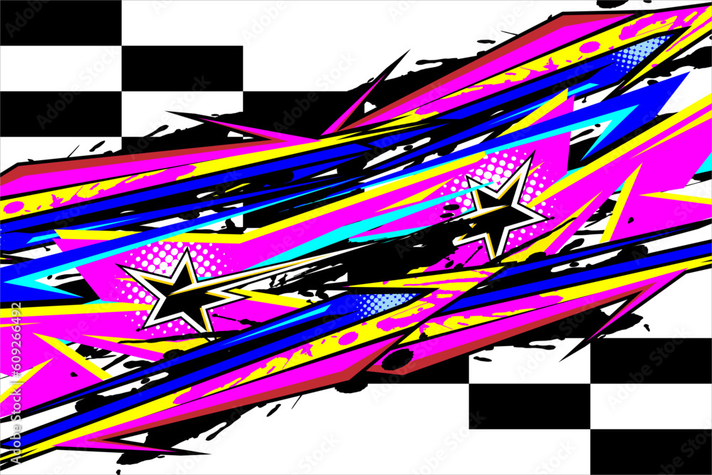 abstract racing background vector design with a unique line pattern and ...