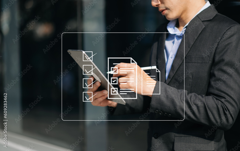 Checklist and filling survey form online. Document management system ...