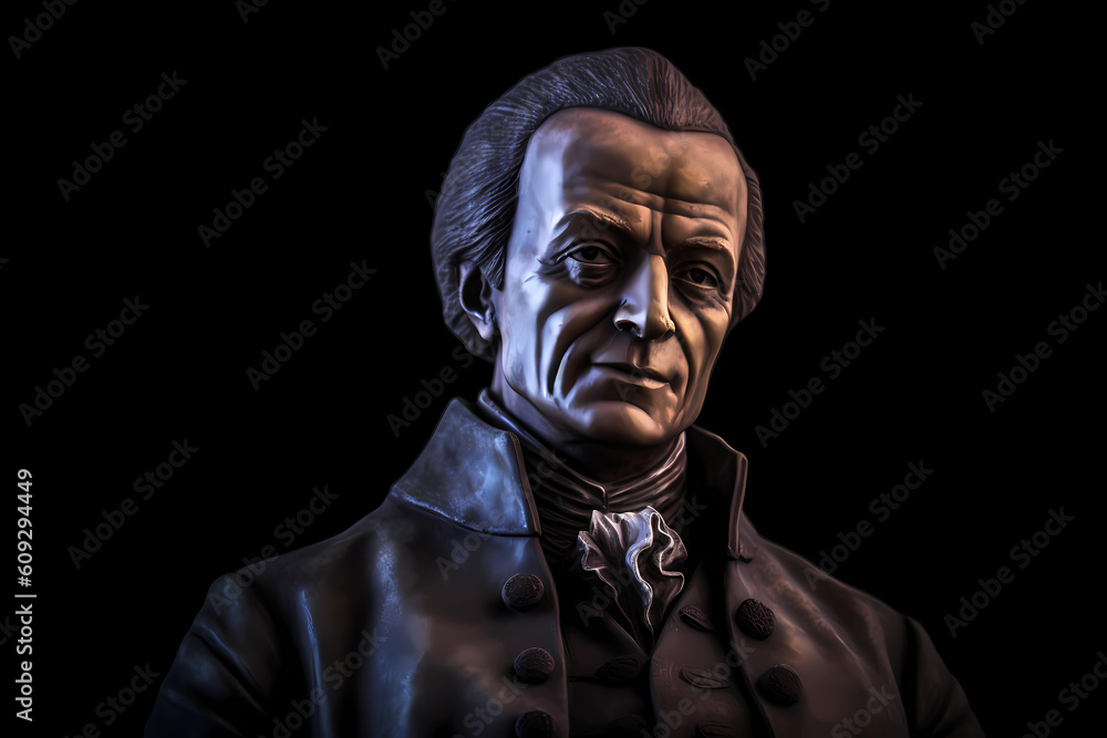 Immanuel Kant, german philosopher, influential thinker. Generative AI ...