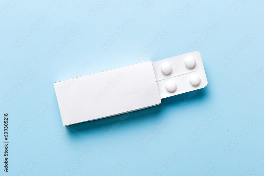 Blank White Product Package Box Mock-up. Open blank medicine drug box ...