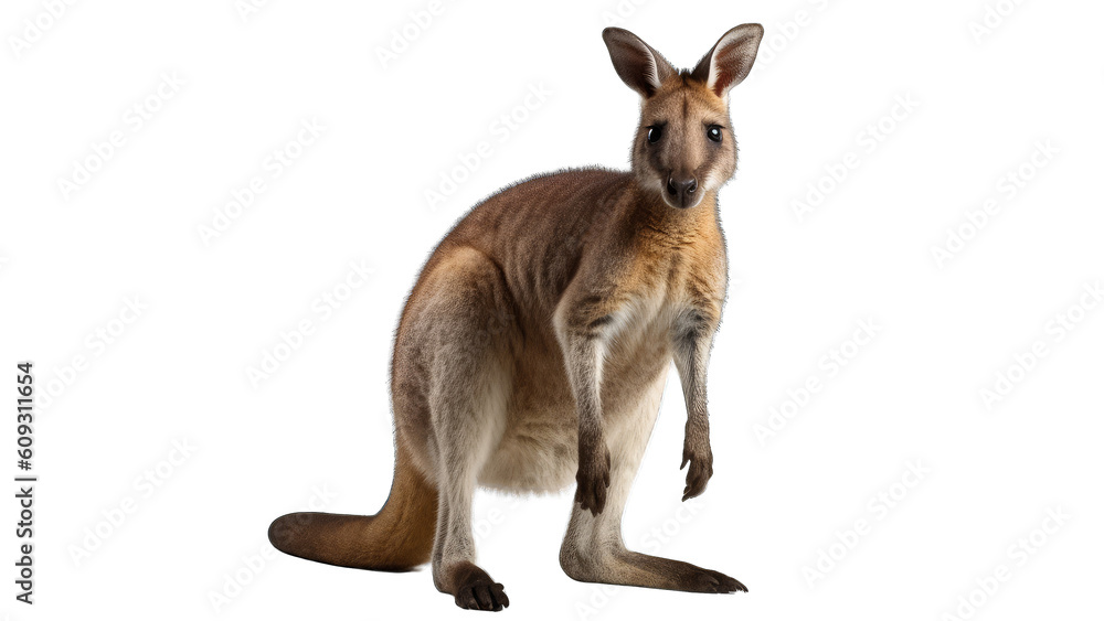 ภาพประกอบสต็อก Wallaby isolated on transparent background created with ...