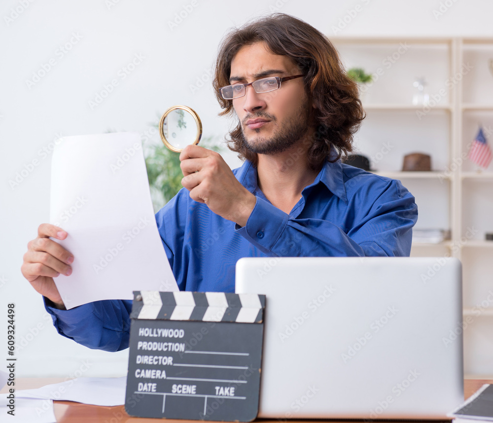 Movie Producer Working