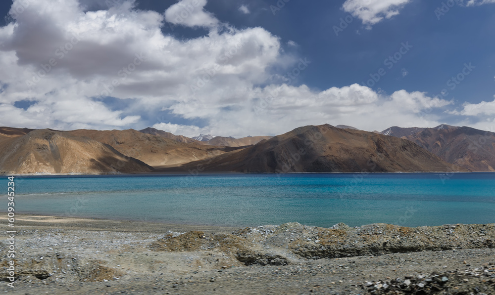 Pangong Lake is the highest saltwater lake in the world,Pangong Tso or ...
