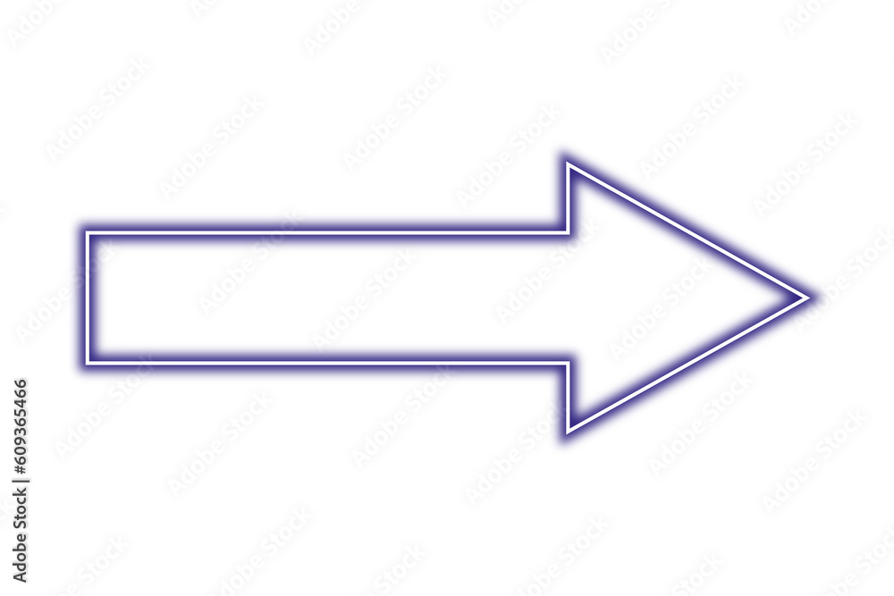 Neon arrow shape png. Glowing purple arrow on transparent background ...