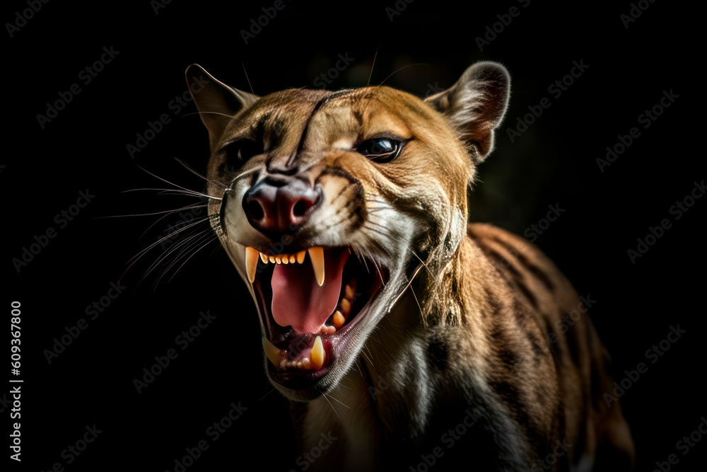 Extinct Tasmanian Tiger or Thylacine, a fascinating marsupial predator ...