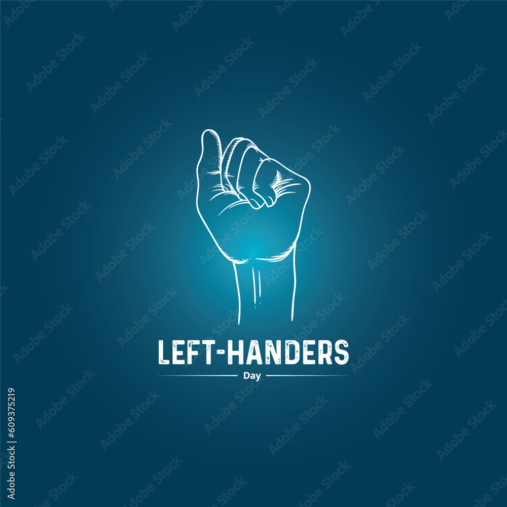 Left-Handers Day. Left Handers Day Creative Vector Illustration. world ...