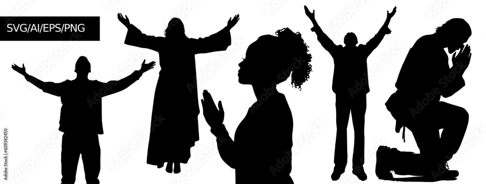 Worship Silhouette Png